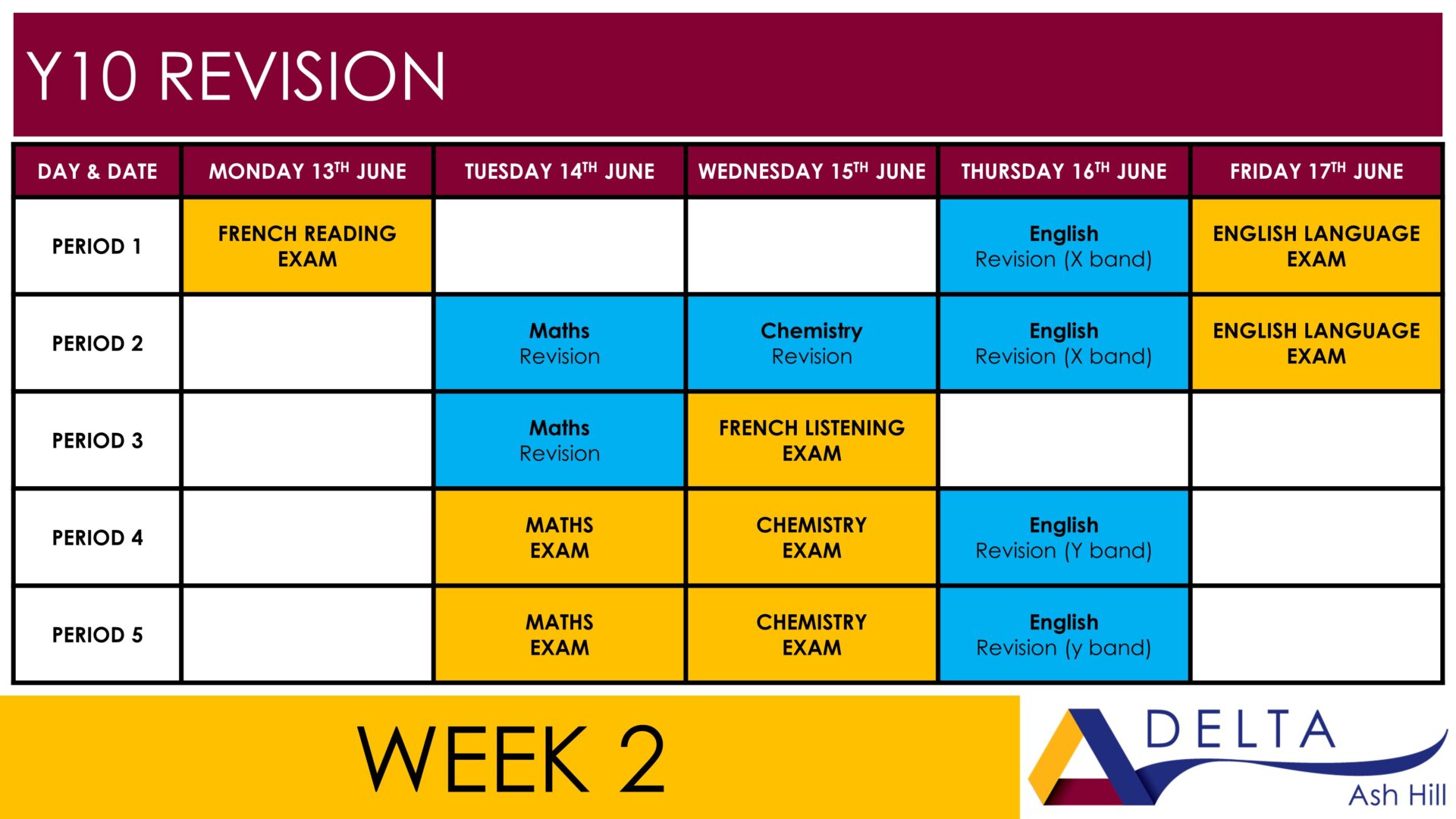 Ash Hill Academy Y10 Mock Exam Series - Ash Hill Academy